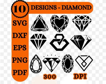 Diamond Svg Bundle, Diamond Png, Diamond Dxf, Diamond Svg, Diamonds ...