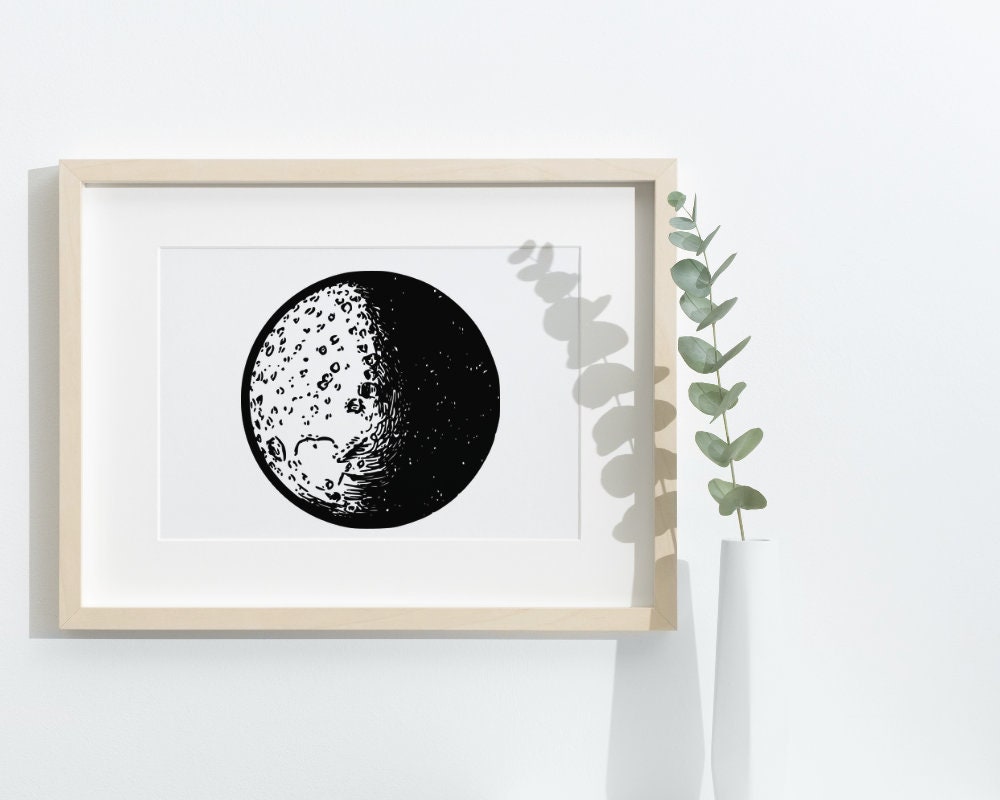 Moon SVG, Full Moon SVG, Digital Download, Drawn Moon Cricut ...