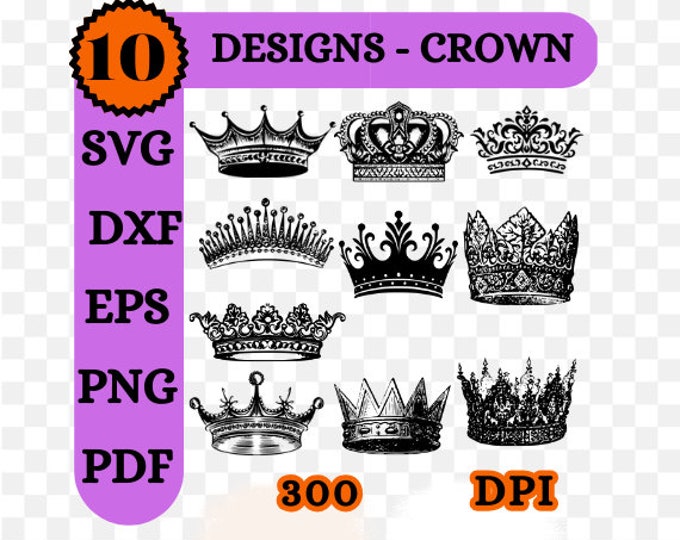 Royal Crown Svg File, King Crown Svg, Queen Crown Svg, Princess Tiara ...