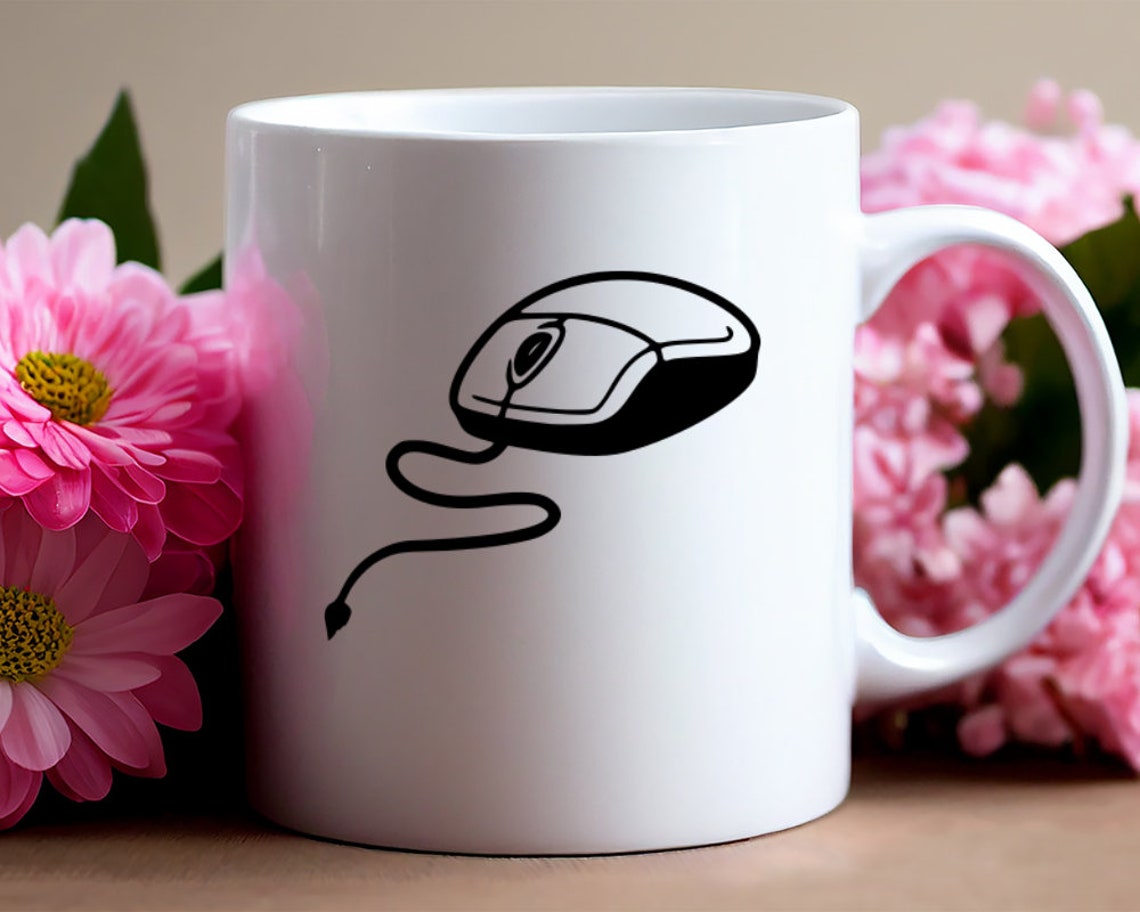 Mouse SVG File, Mouse DXF, Mouse Png, Laptop Mouse Svg, Pc Mouse Svg ...