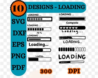 Loading Bar Svg Bundle Loading Svg Loading Icon Svg Loading Please Wait Svg Loading Cut File ...