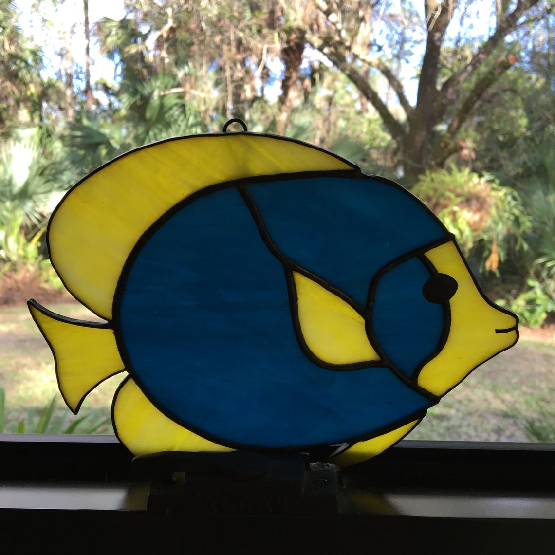 Stained Glass Fish Suncatcher - Etsy