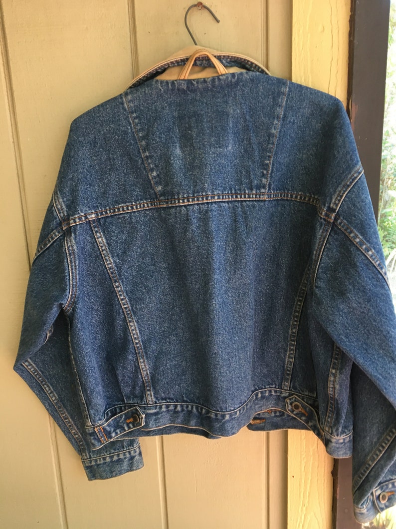 Vintage Timberland Classic Denim Jacket - Size L - Etsy