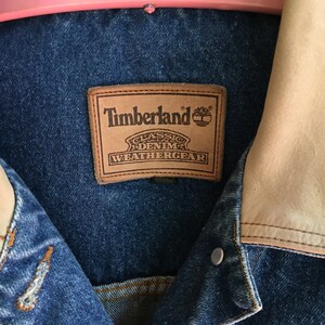 Vintage Timberland Classic Denim Jacket - Size L - Etsy