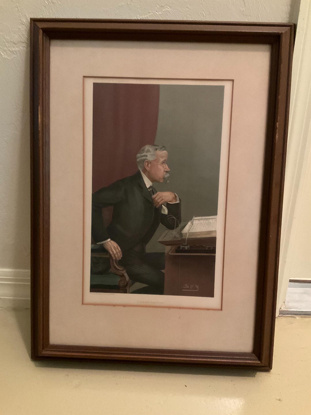 Authentic 1905 Vanity Fair Framed Lithograph Ernest Baggallay ('men of ...