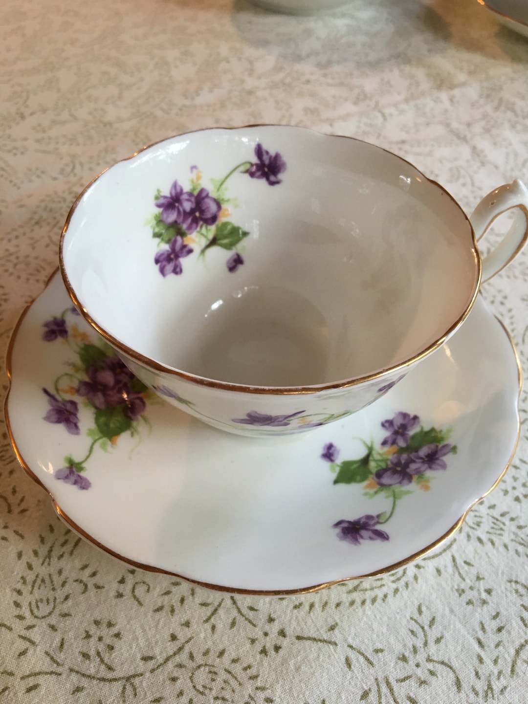 Vintage Royal Stuart Bone China Teacup & Saucer - Etsy