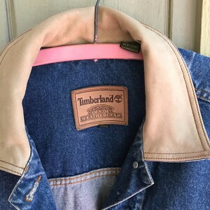Vintage Timberland Classic Denim Jacket - Size L - Etsy