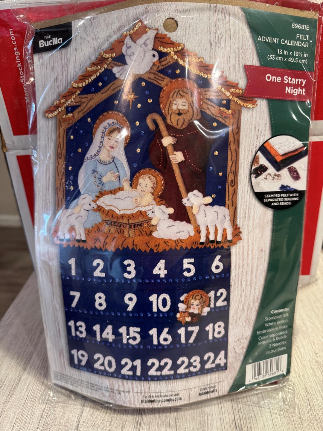 Made to Order Bucilla One Starry Night Felt Advent Calendar - Etsy