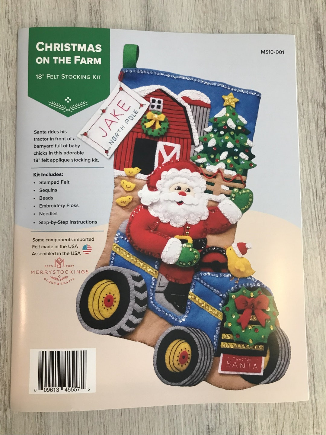 Made to Order Christmas on the Farm Felt Christmas Stocking - Etsy