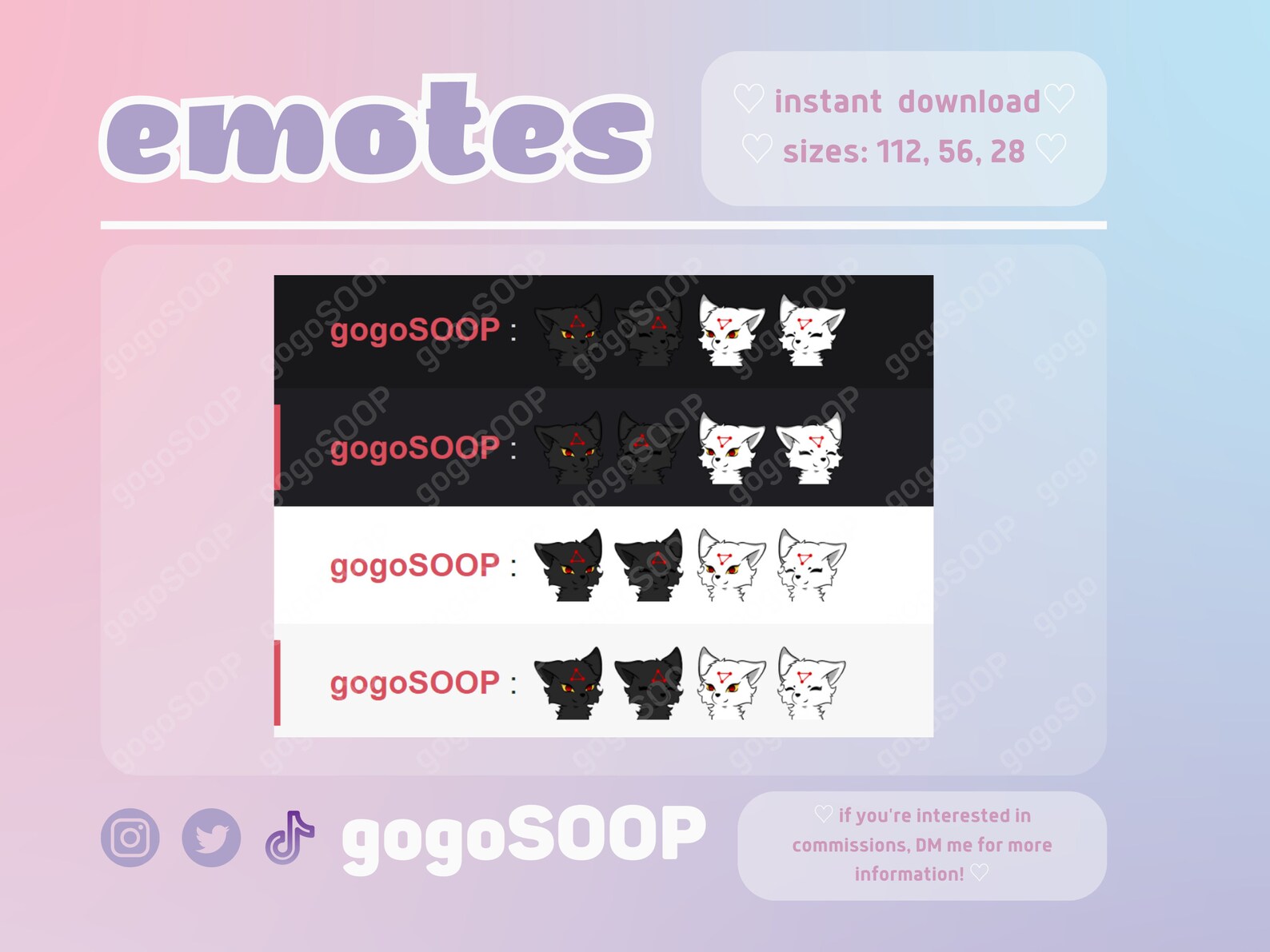 JJK Demon Dog Twitch Emotes | Anime Megumi Emote Pack (ready to Use) - Etsy