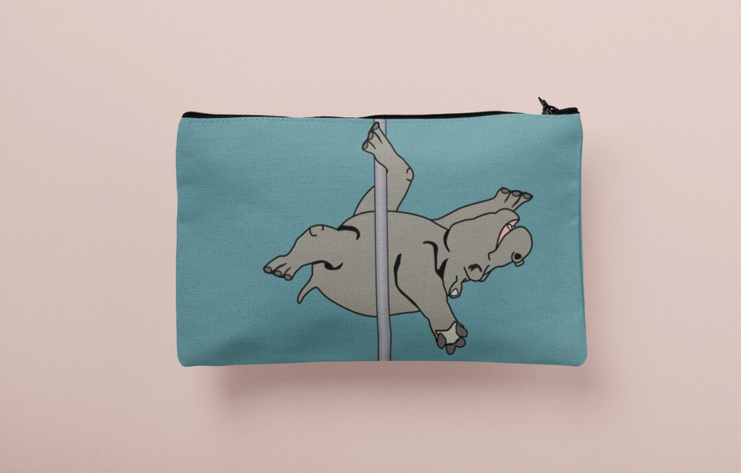 Hippo Pole Dance Grip Bag Cute Gift for Pole Dancer Hippopotamus Pole ...