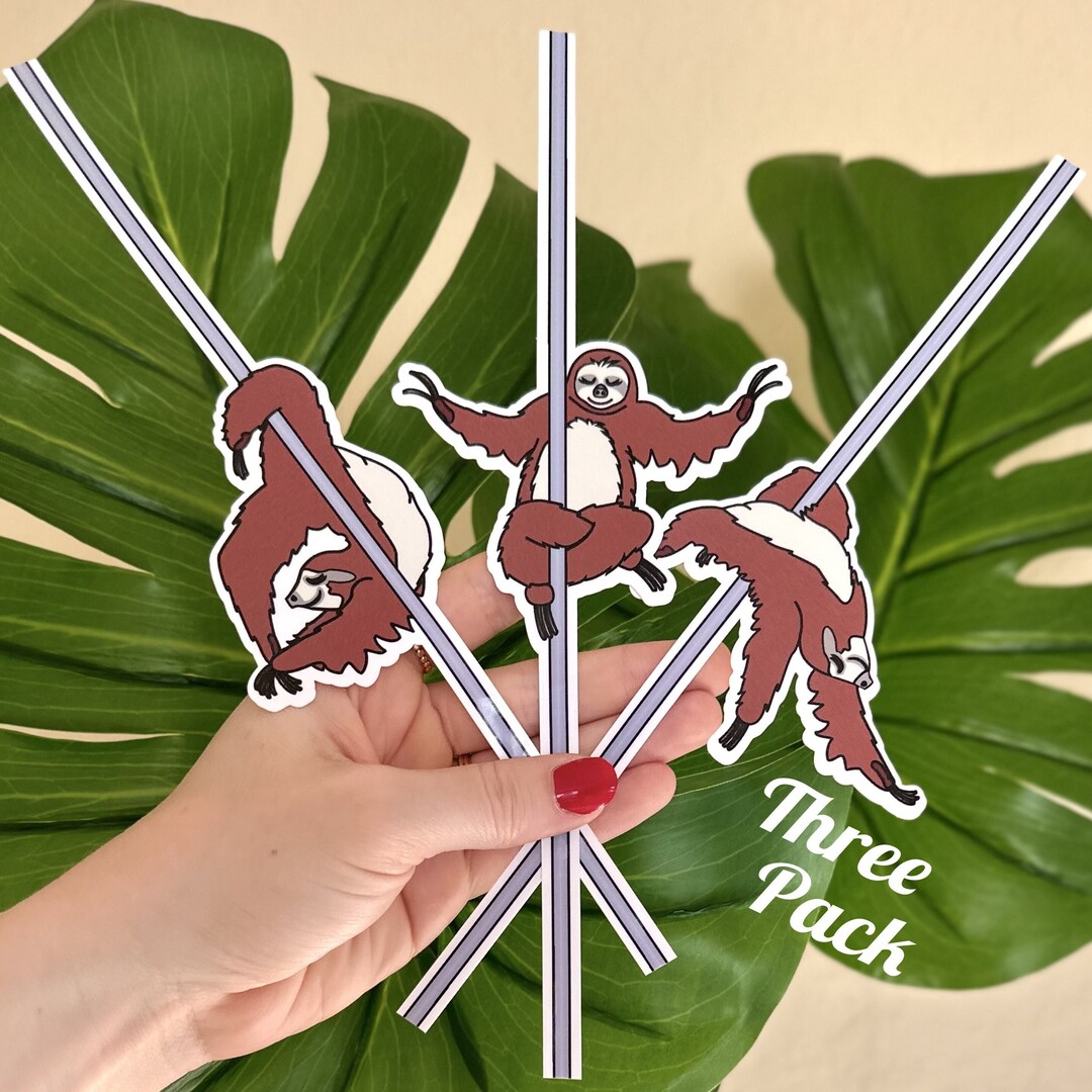 Pole Dance Gift Sticker Sloths Pole Dancing Sloth Pole Dancer Gift - Etsy