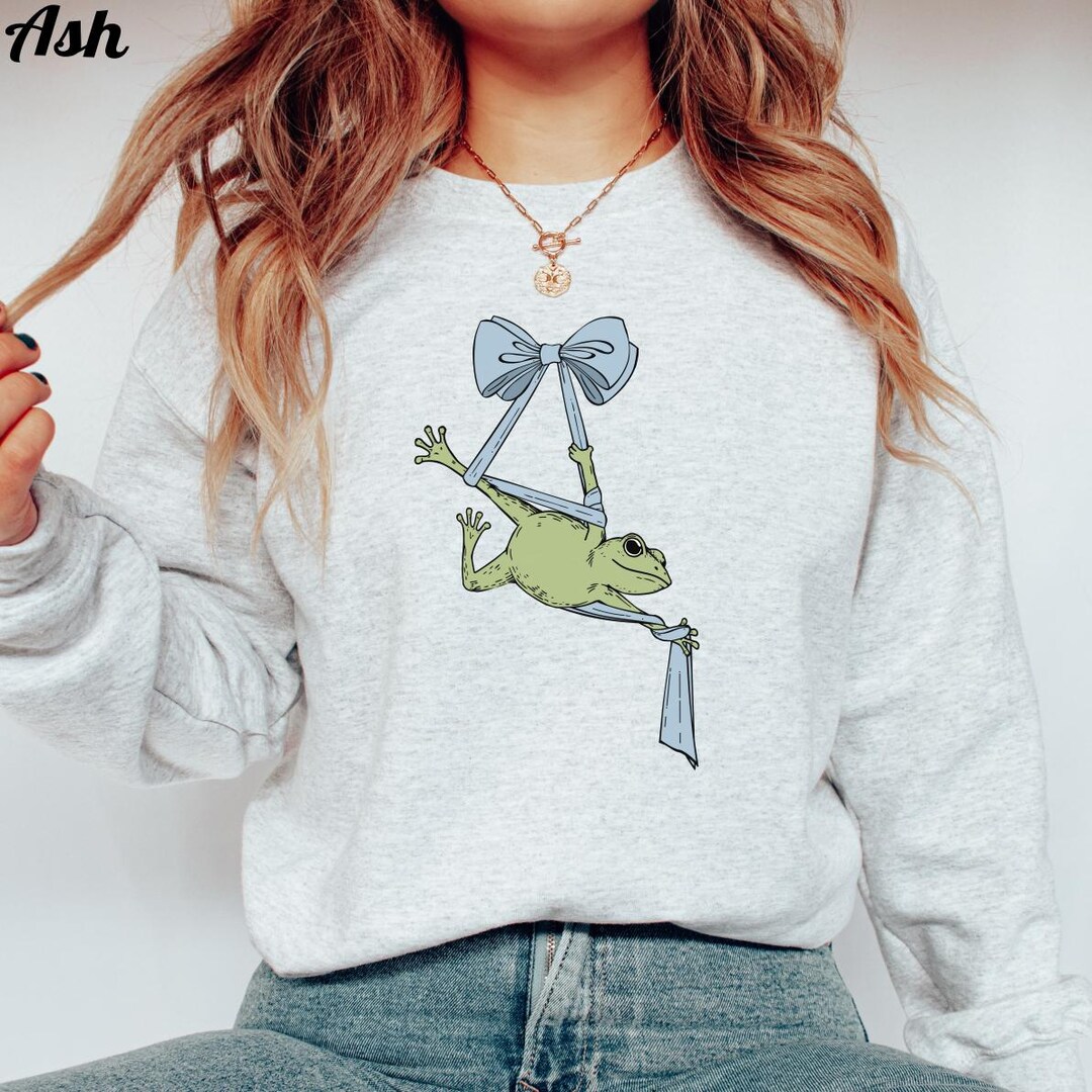 Funny Frog Aerial Silks Sweatshirt Aerialsilks Acrobat Crewneck Aerial ...