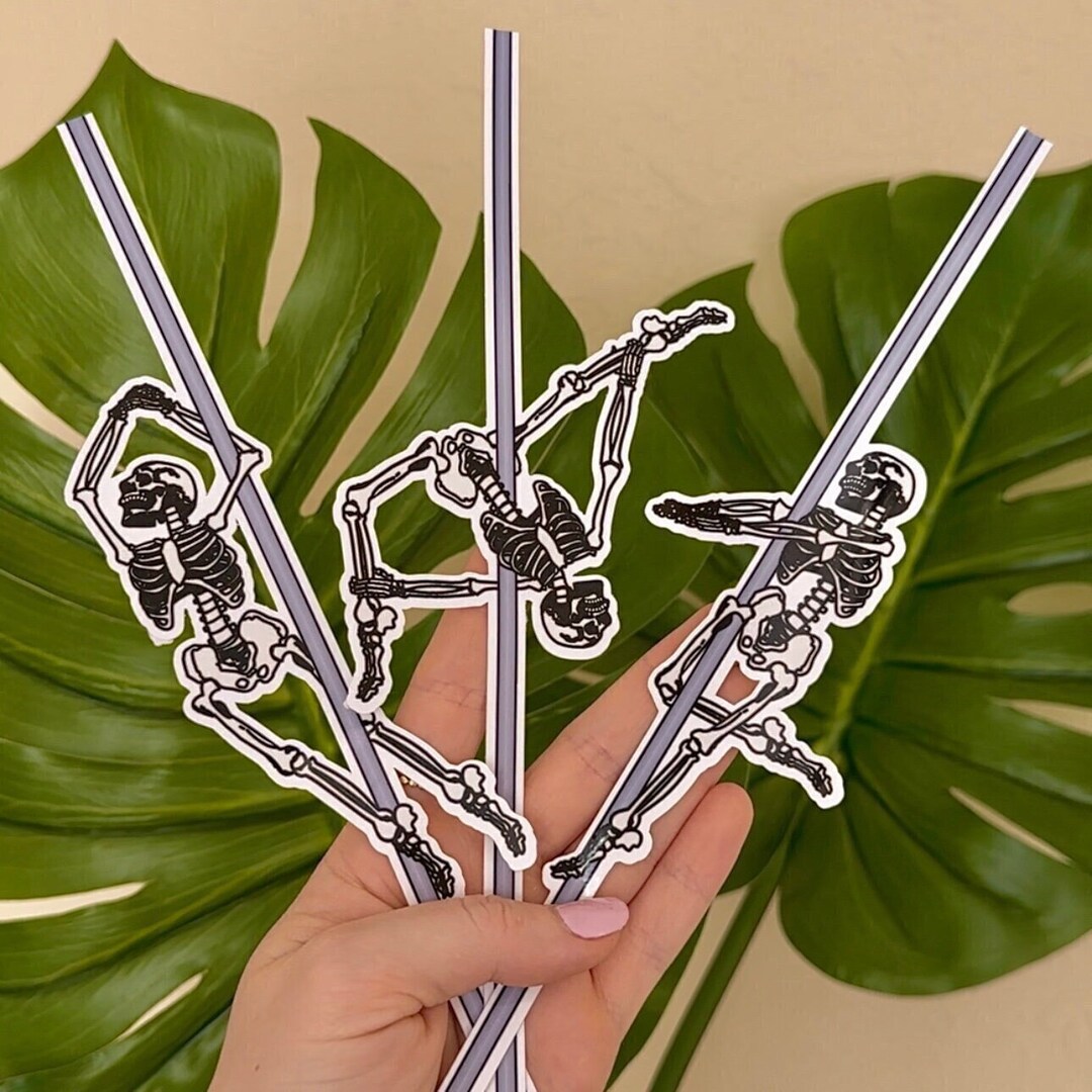 Pole Dance Gift Sticker Skeletons Pole Dancing Skeleton Pole Dancer ...
