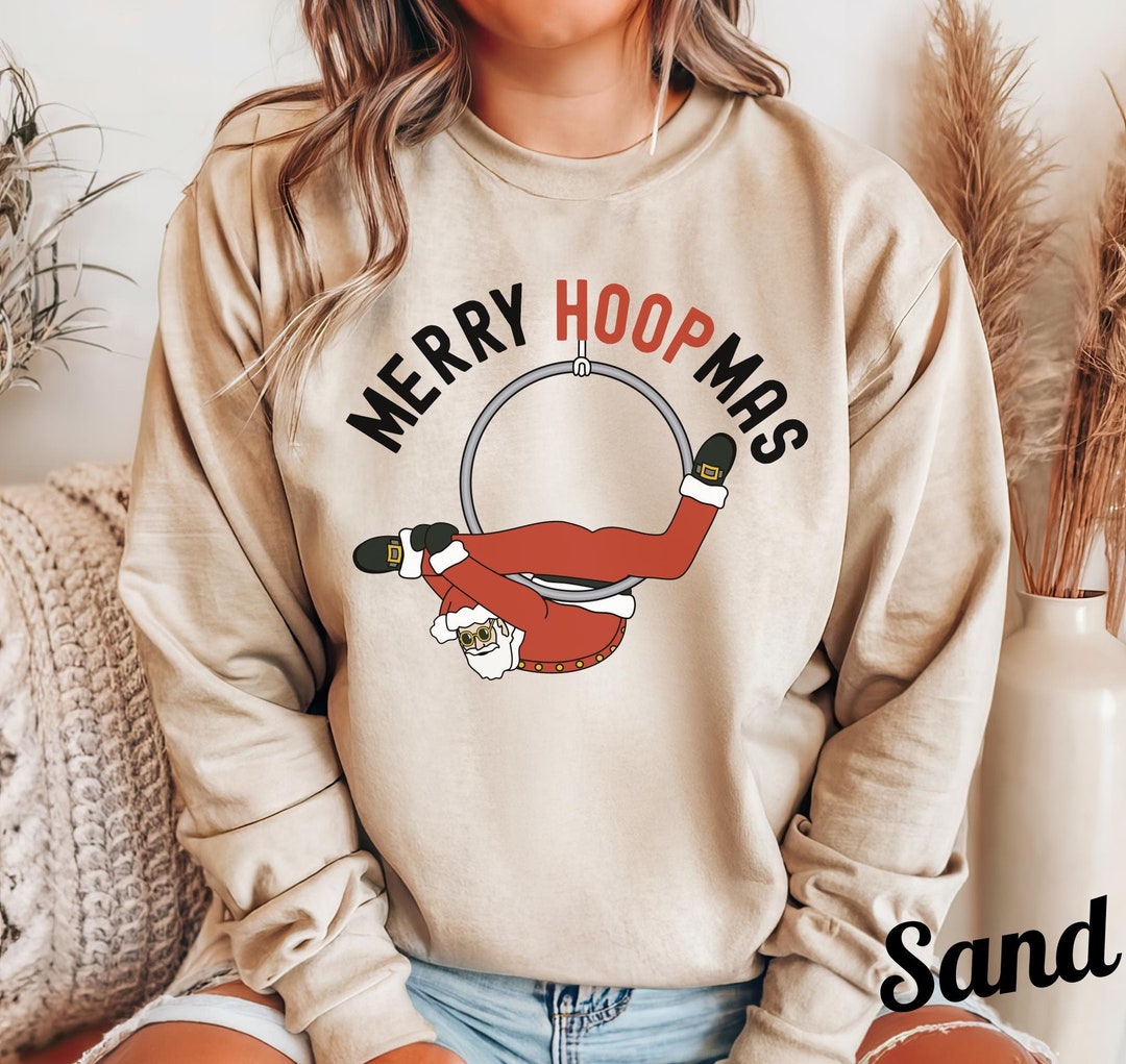 Aerial Hoop Santa Sweatshirt Lyra Christmas Crewneck Sweater for ...