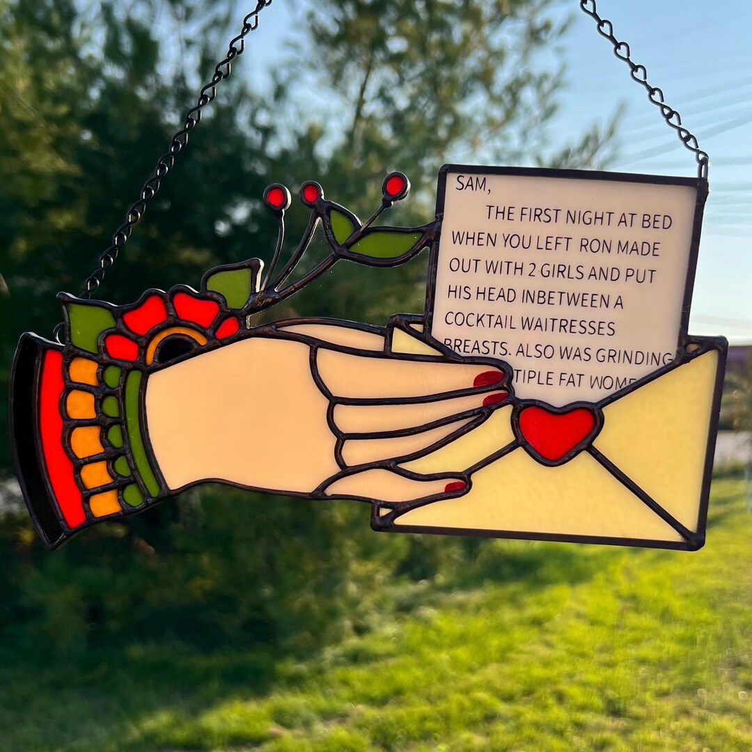 Jersey Shore the Note Inspired Stained Glass - Etsy