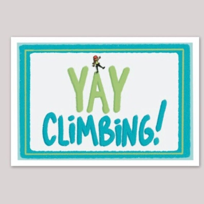Yay Climbing Stickers From Climb on Waterproof Sticker , Water Bottle ...