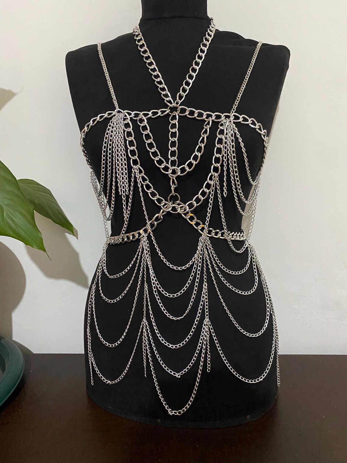 Silver Full Body Chain Dress – Rave Festival Outfit - Etsy