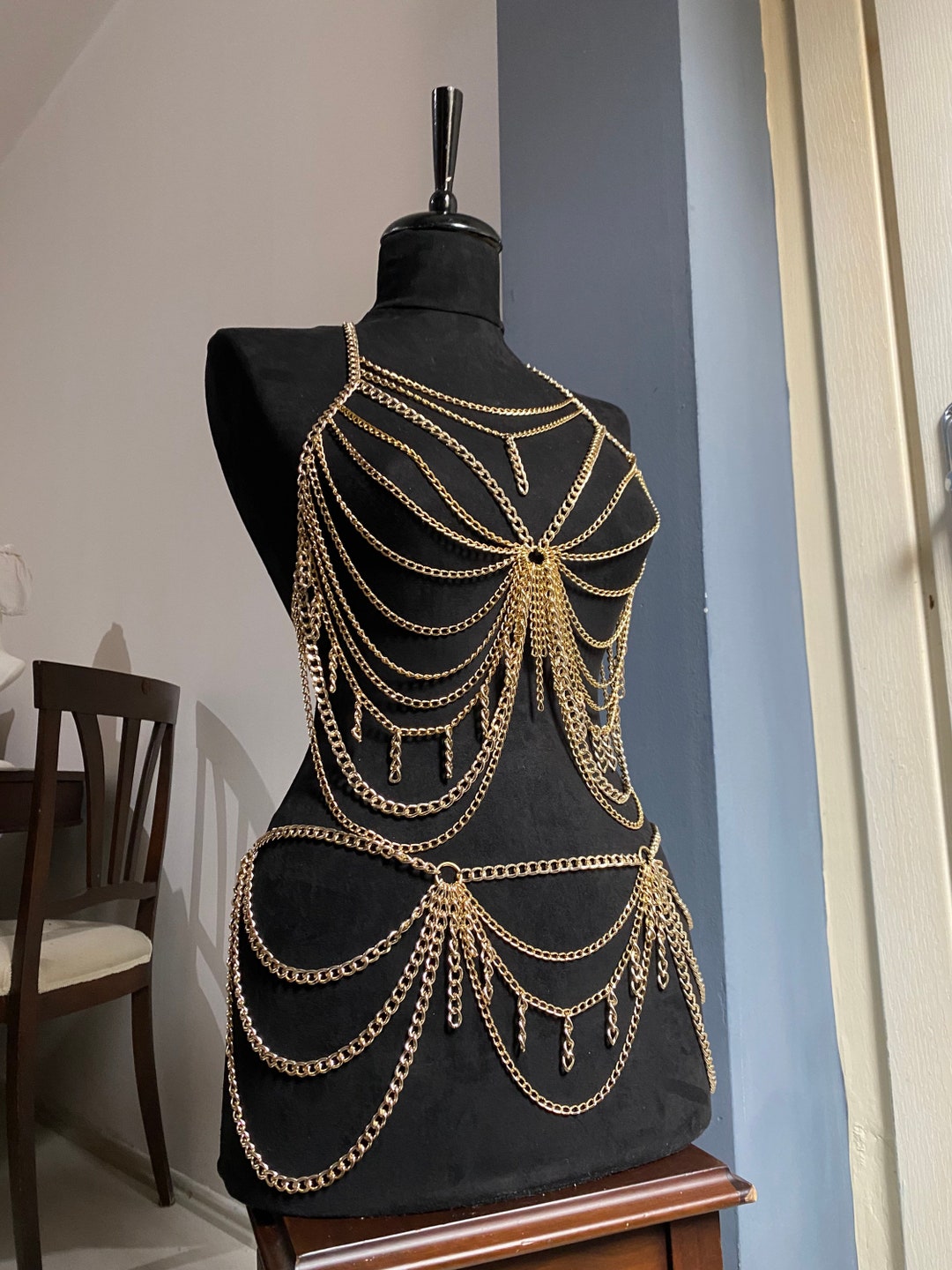 Body Chain Accessories, Silver and Gold Body Accessories, Festival ...