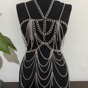 Silver Full Body Chain Dress – Rave Festival Outfit - Etsy