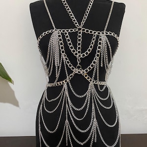 Silver Full Body Chain Dress – Rave Festival Outfit - Etsy