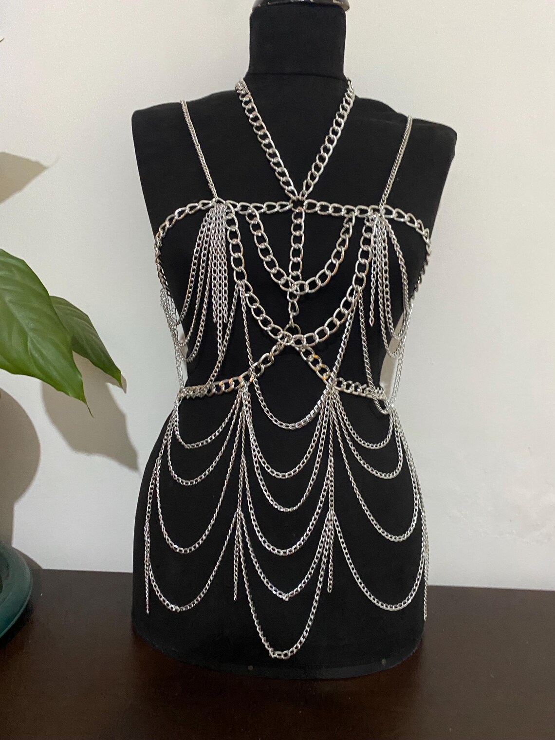 Silver Full Body Chain Dress – Rave Festival Outfit - Etsy