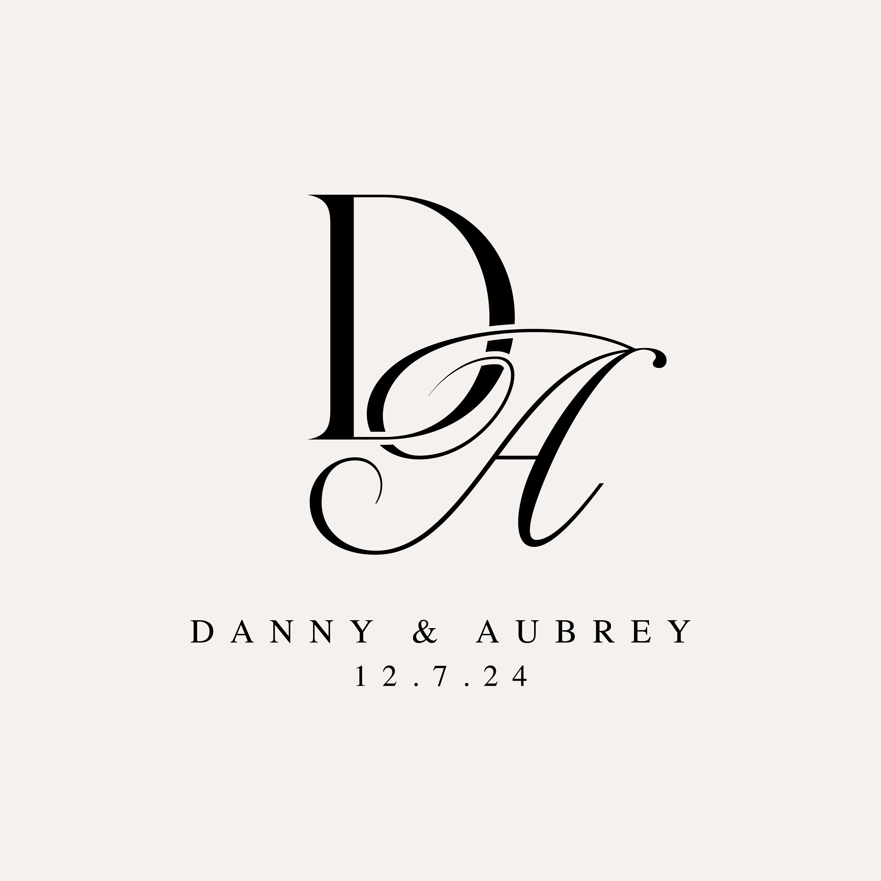Elegant Wedding Monogram Logo Design, Interlocking Personalised ...