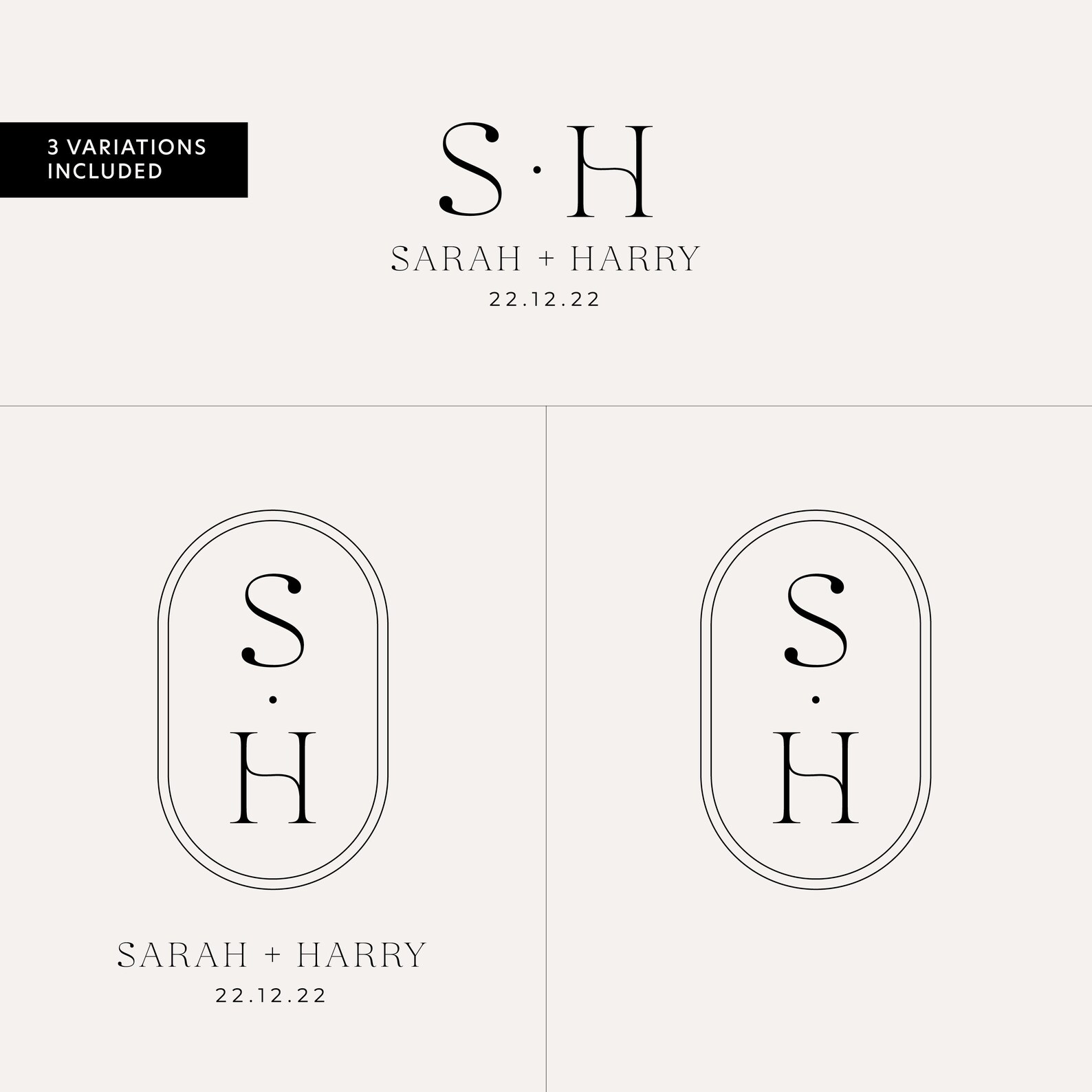 Simple Wedding Monogram Couple Monogram Wedding Monogram - Etsy