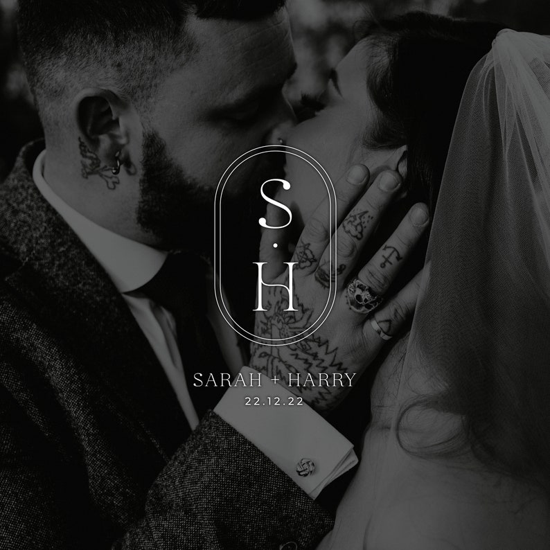 Simple Wedding Monogram Couple Monogram Wedding Monogram - Etsy