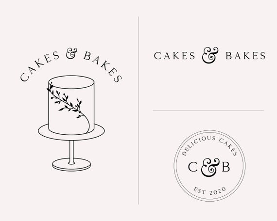 Bakery Logo Cake BAKING LOGO DESIGN, Cake Logo, Logo Design, Template,