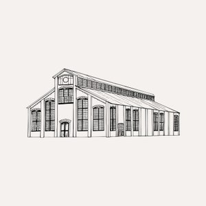 Wedding Venue Illustration, Custom Building Sketch, Wedding Venue ...