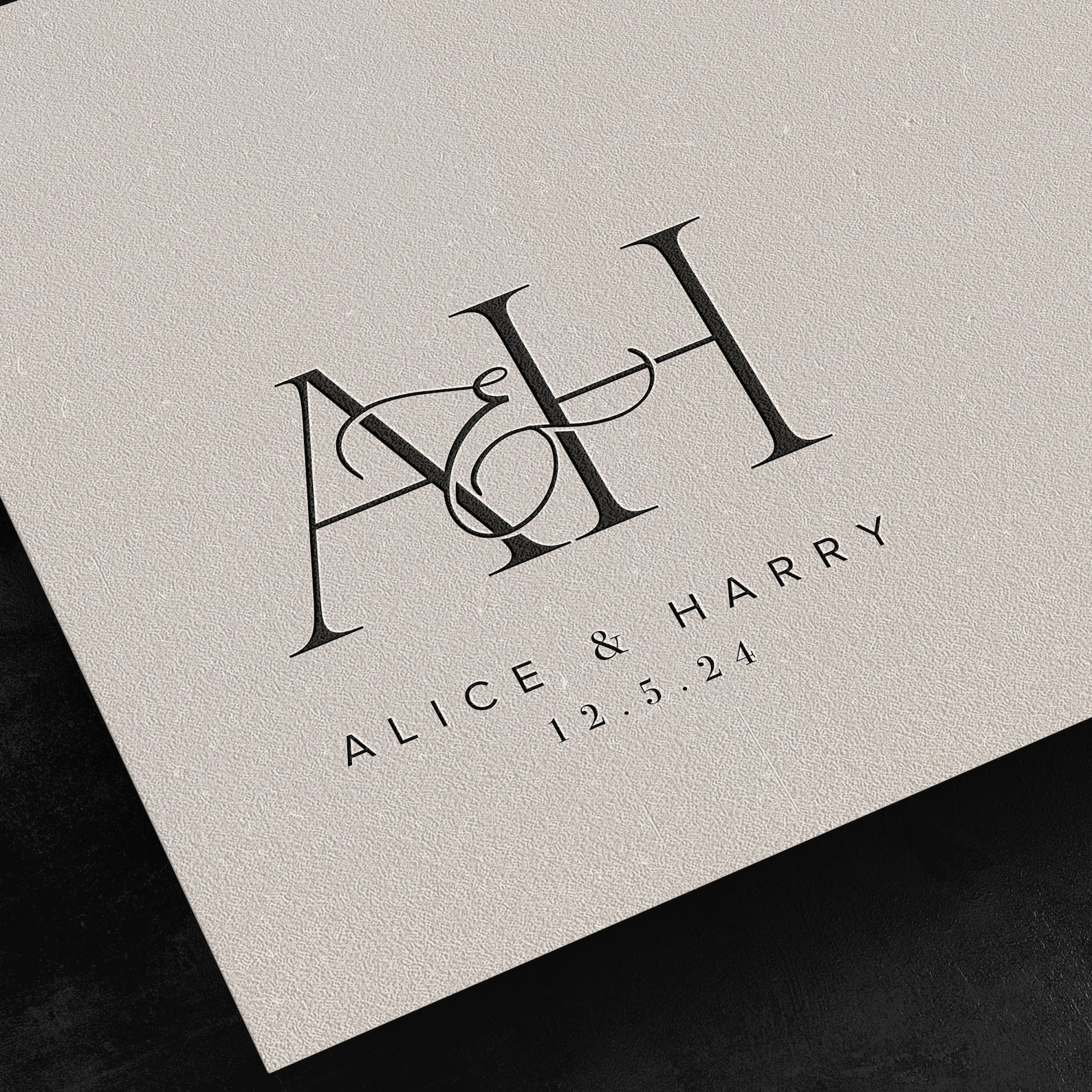 Wedding Monogram Design Couple Logo, Wedding Branding Monogram Template ...