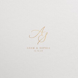 Simple Wedding Monogram, Script Wedding Monogram Template, Couple ...