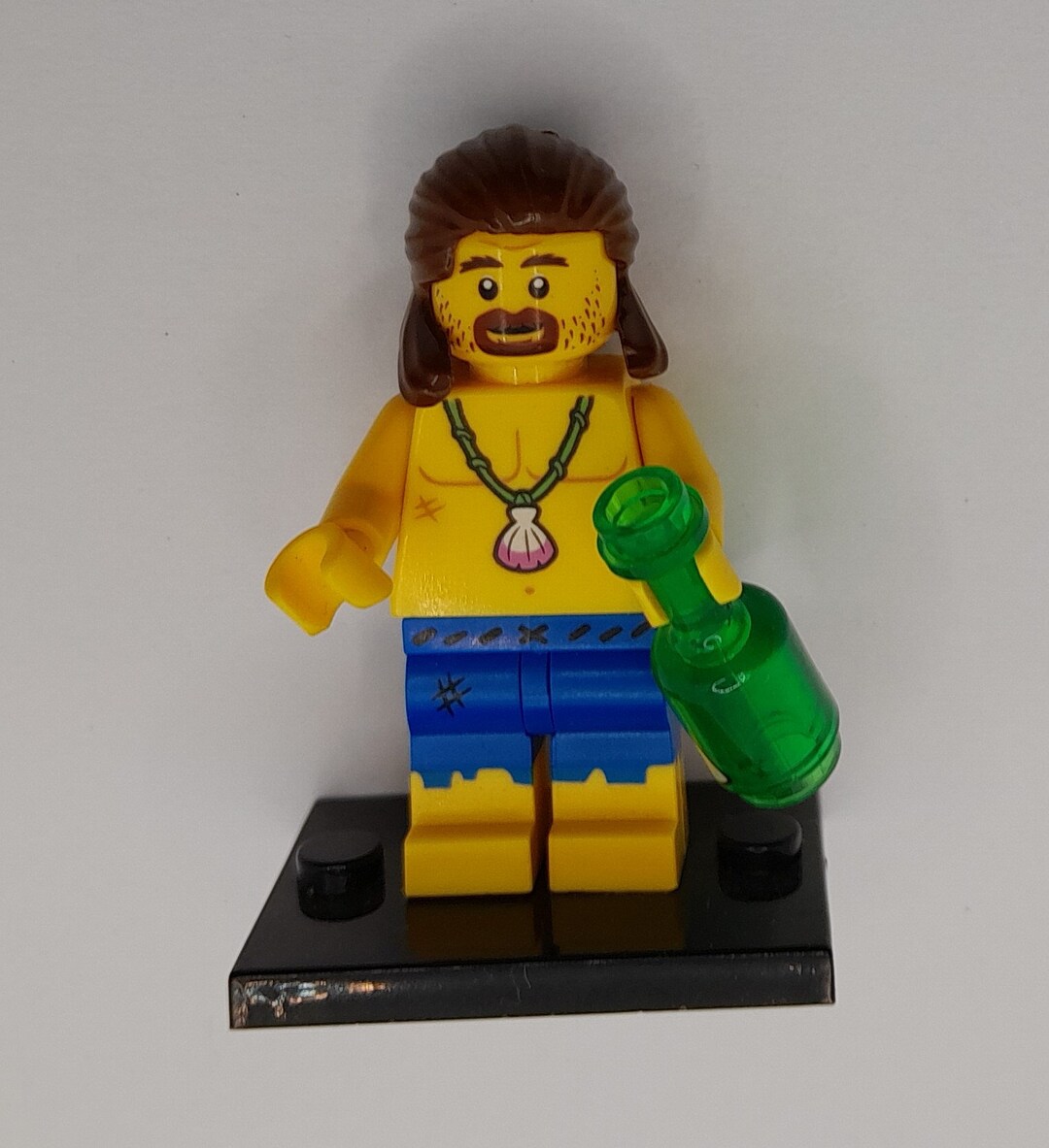 Desert Island Castaway Figure Custom Built From Real Lego - Etsy