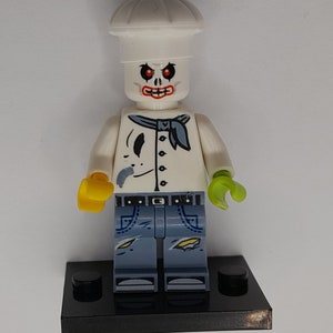 Zombie Chef Figure Custom Built From Genuine Lego - Etsy