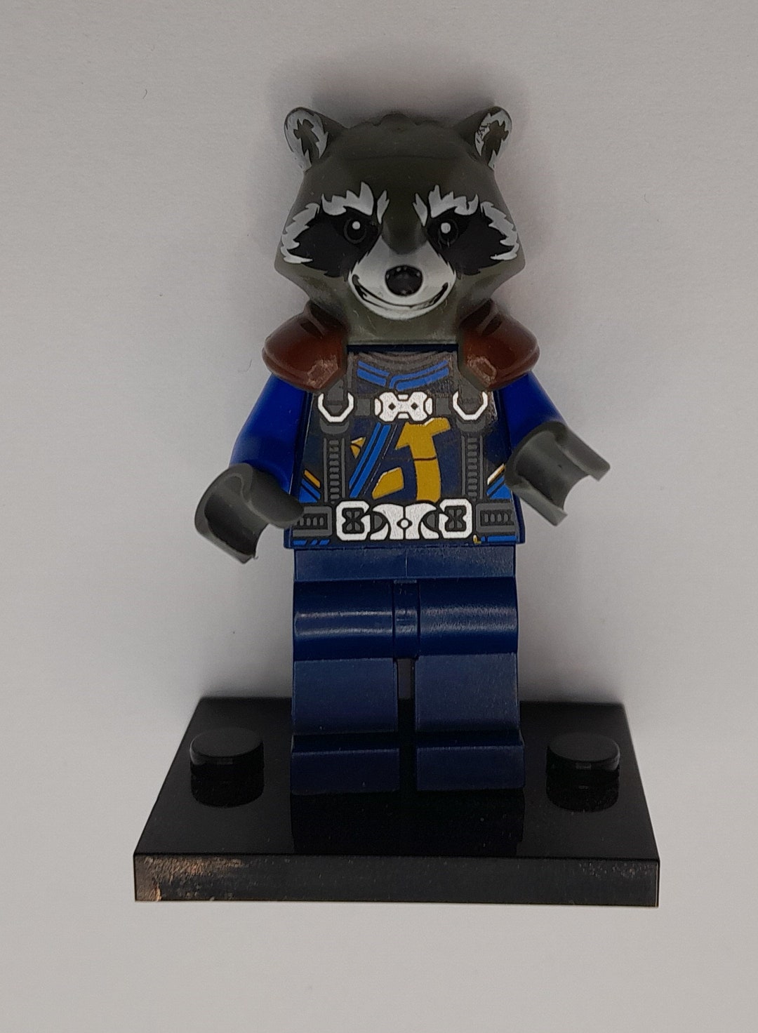 Rocket Raccoon Figure Custom Built From Genuine Lego - Etsy
