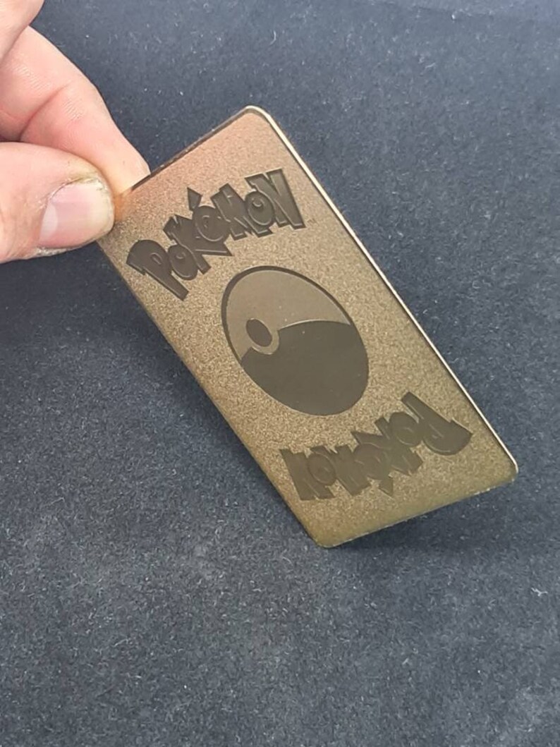 Mewtwo Ex Gold Metal Custom Collectable Pokemon Card Top - Etsy