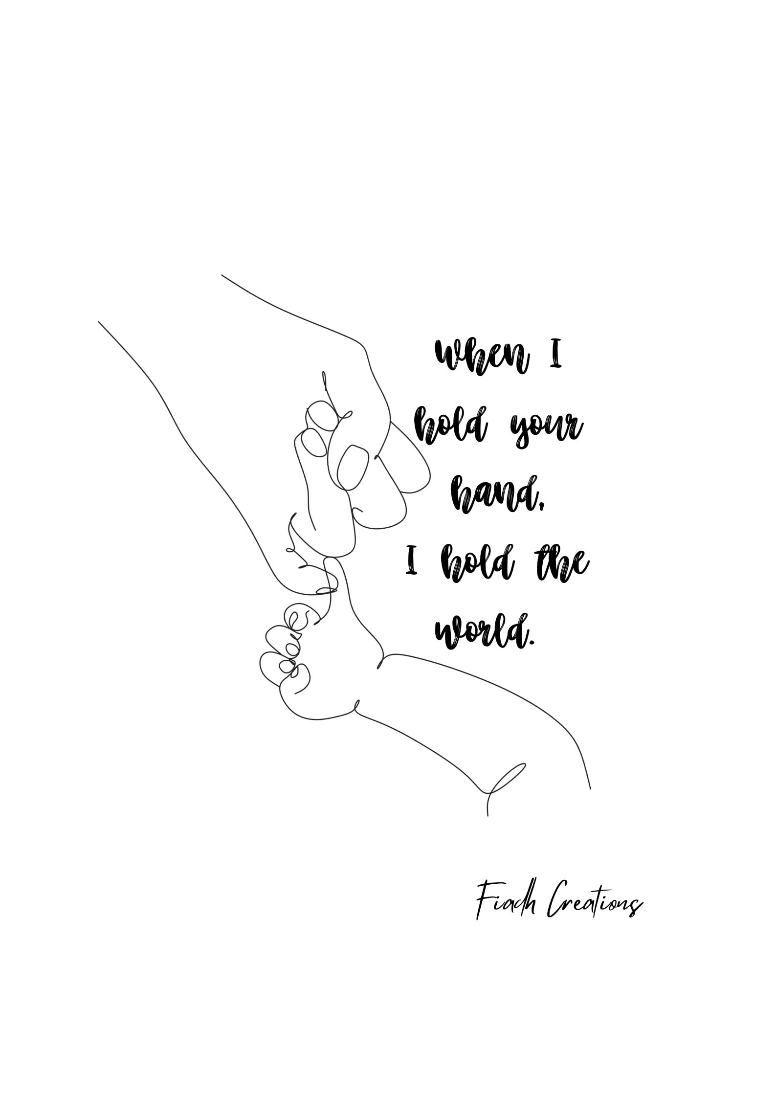 Baby Hands Digital Print PDF Love Family - Etsy