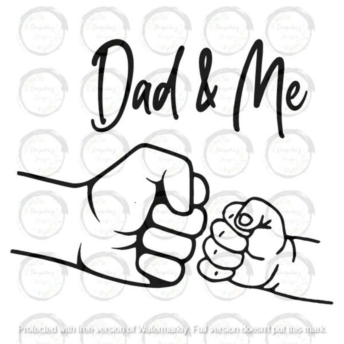 Fist Bump - Dad & Me Png File - Etsy