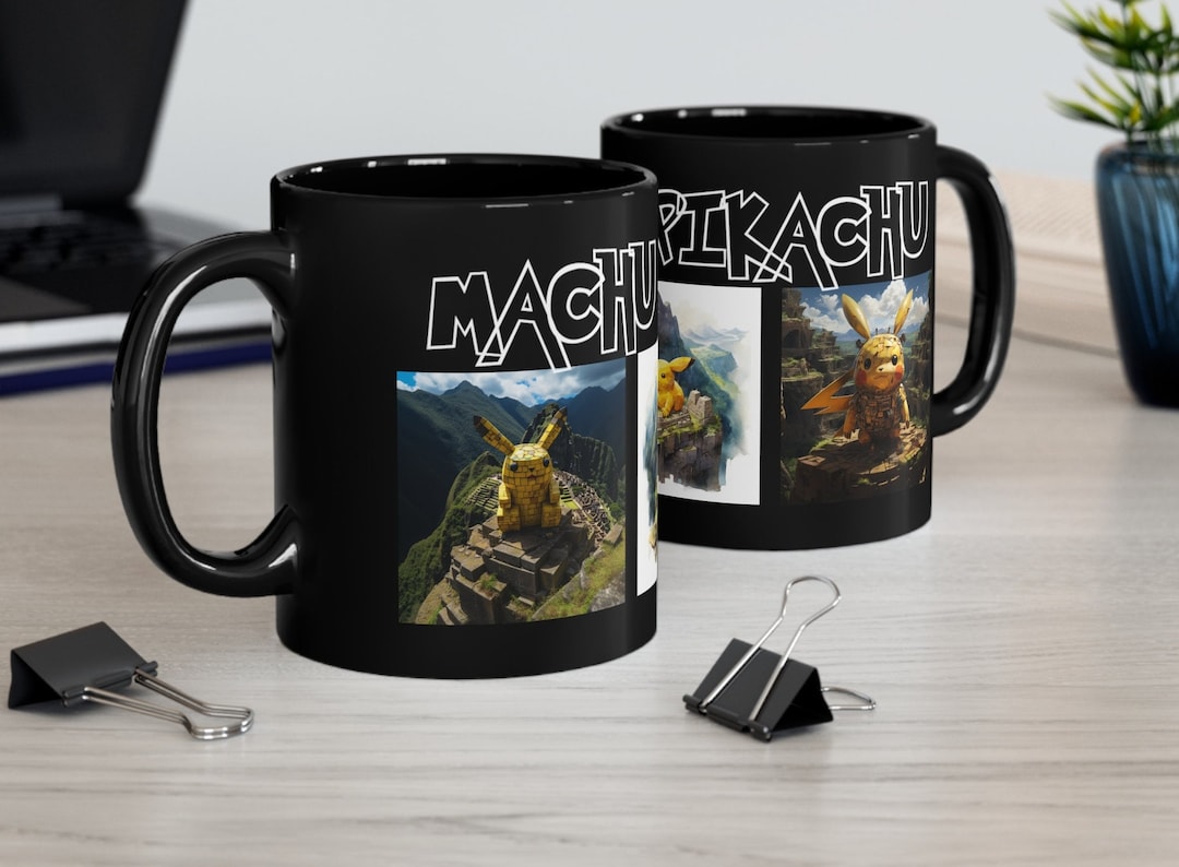 Pikachu Mug, Machu Pikachu Mug, Pokemon Pikachu, Pokemon Mug, Holiday ...