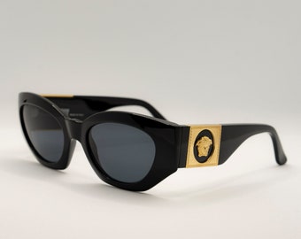 Gianni Versace 1996 Sunglasses Vintage Gold Medusa Biggie Mod S68 Col ...