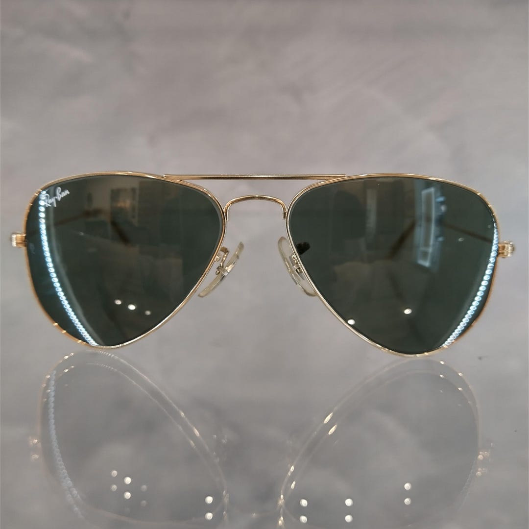 Ray Ban B&L Vintage Sunglasses NOS - Mod. Aviator - Col. Gold - 52/14 ...