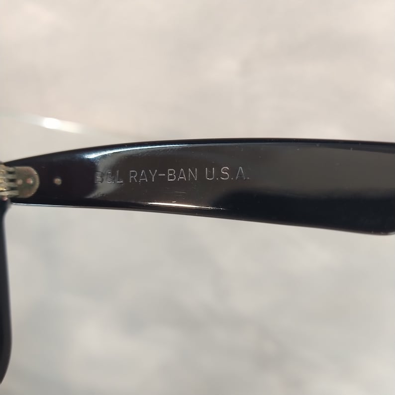 Ray Ban B&L Vintage Sunglasses NOS - Mod. Wayfarer - Black Ebony ...