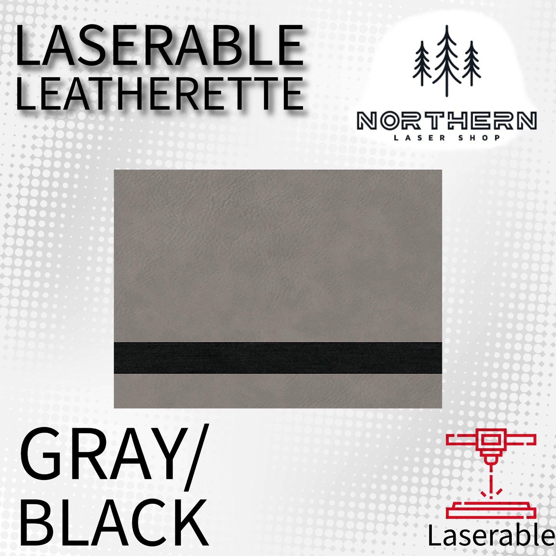 6" X 12" Leatherette Sheets, Laserable Engraving Supplies, Glowforge ...