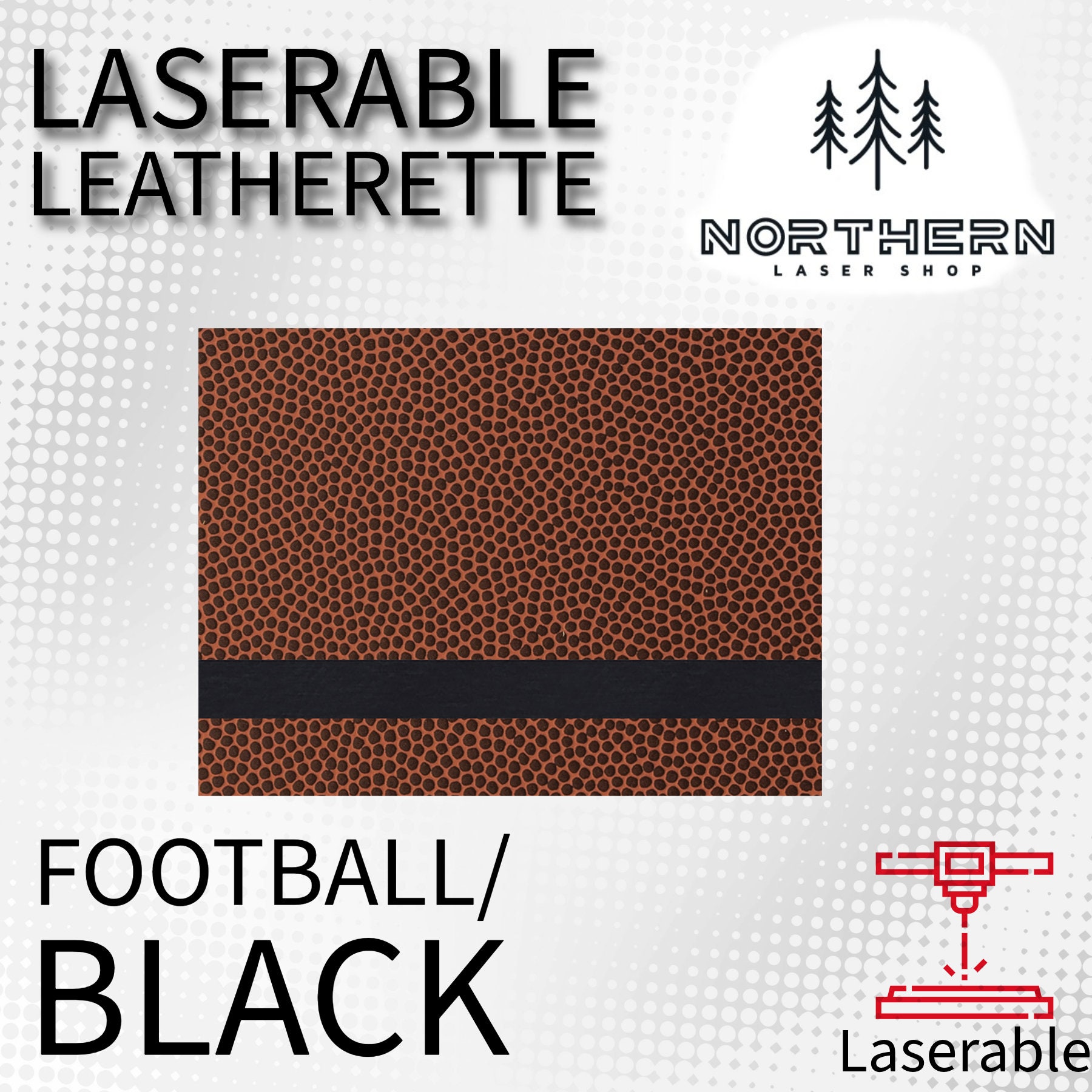 6" X 12" Leatherette Sheets, Laserable Engraving Supplies, Glowforge ...