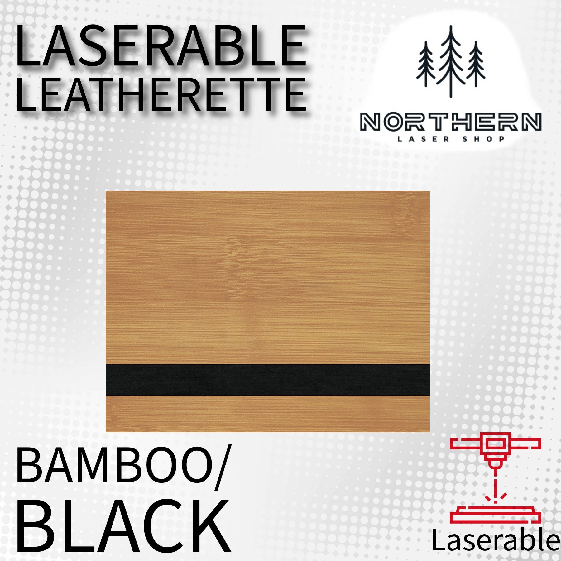 6" X 12" Leatherette Sheets, Laserable Engraving Supplies, Glowforge ...