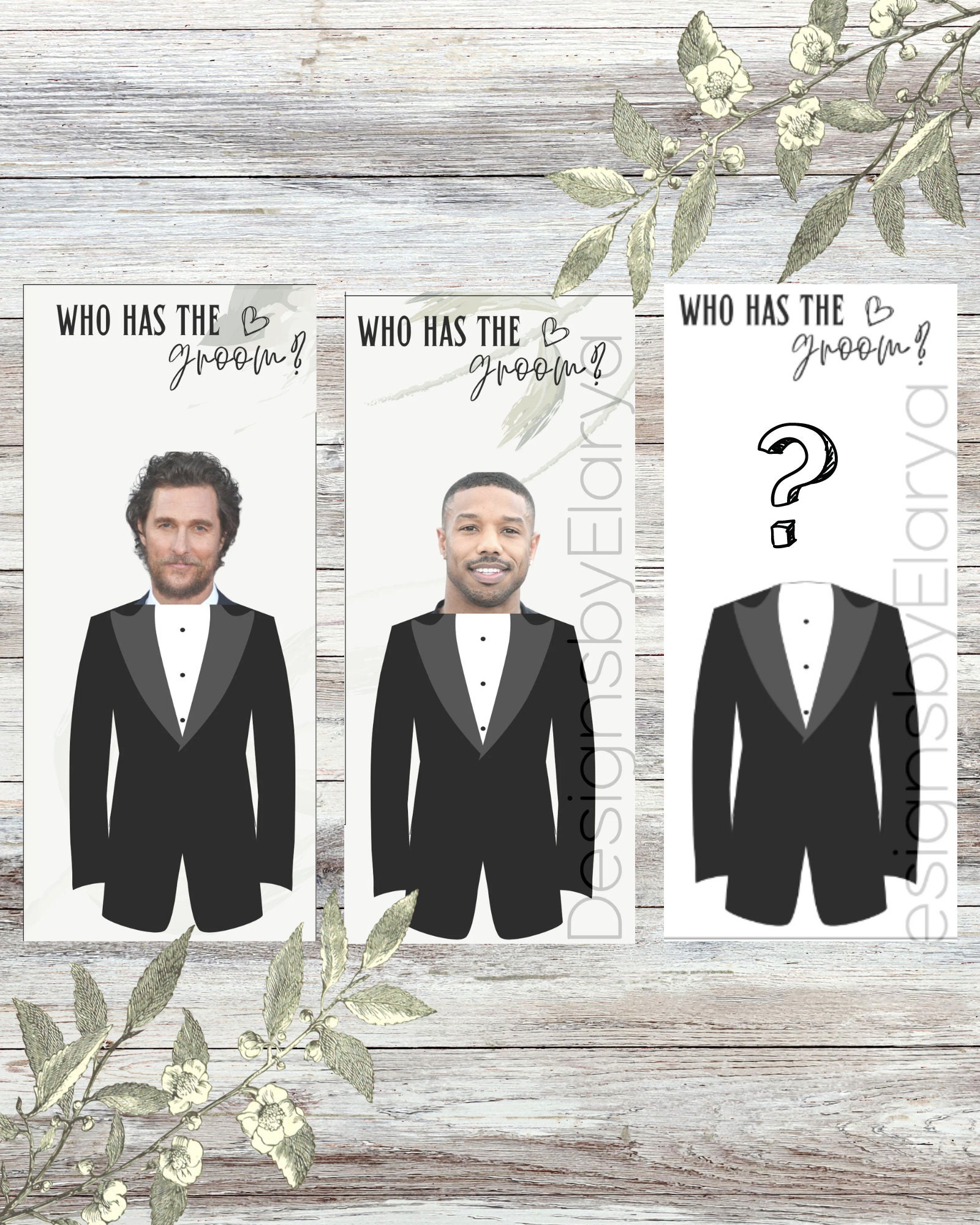 Who Has the Groom? Bridal Shower Game. Bachelorette Party Game. Wedding ...