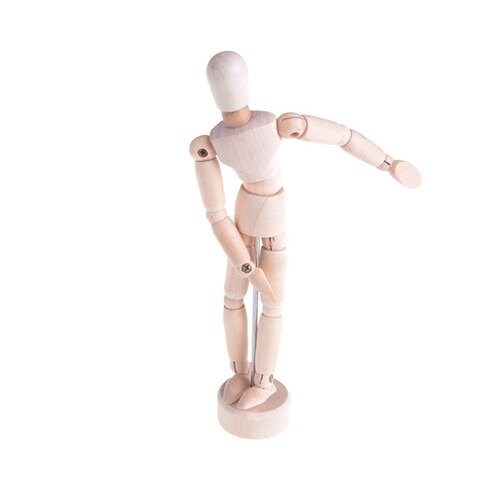 3 Sizes 4.5''/5.5''/ 8 Drawing Model Wooden Human Mannequin Unisex ...