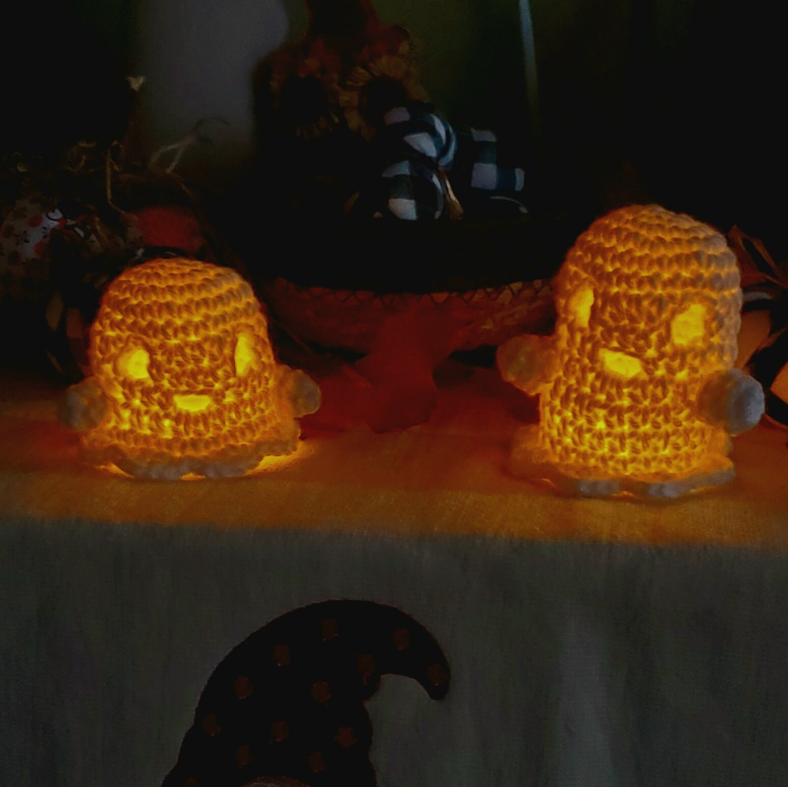 Lighted Crochet Ghost PDF Pattern Spooky Smiling Amigurumi - Etsy