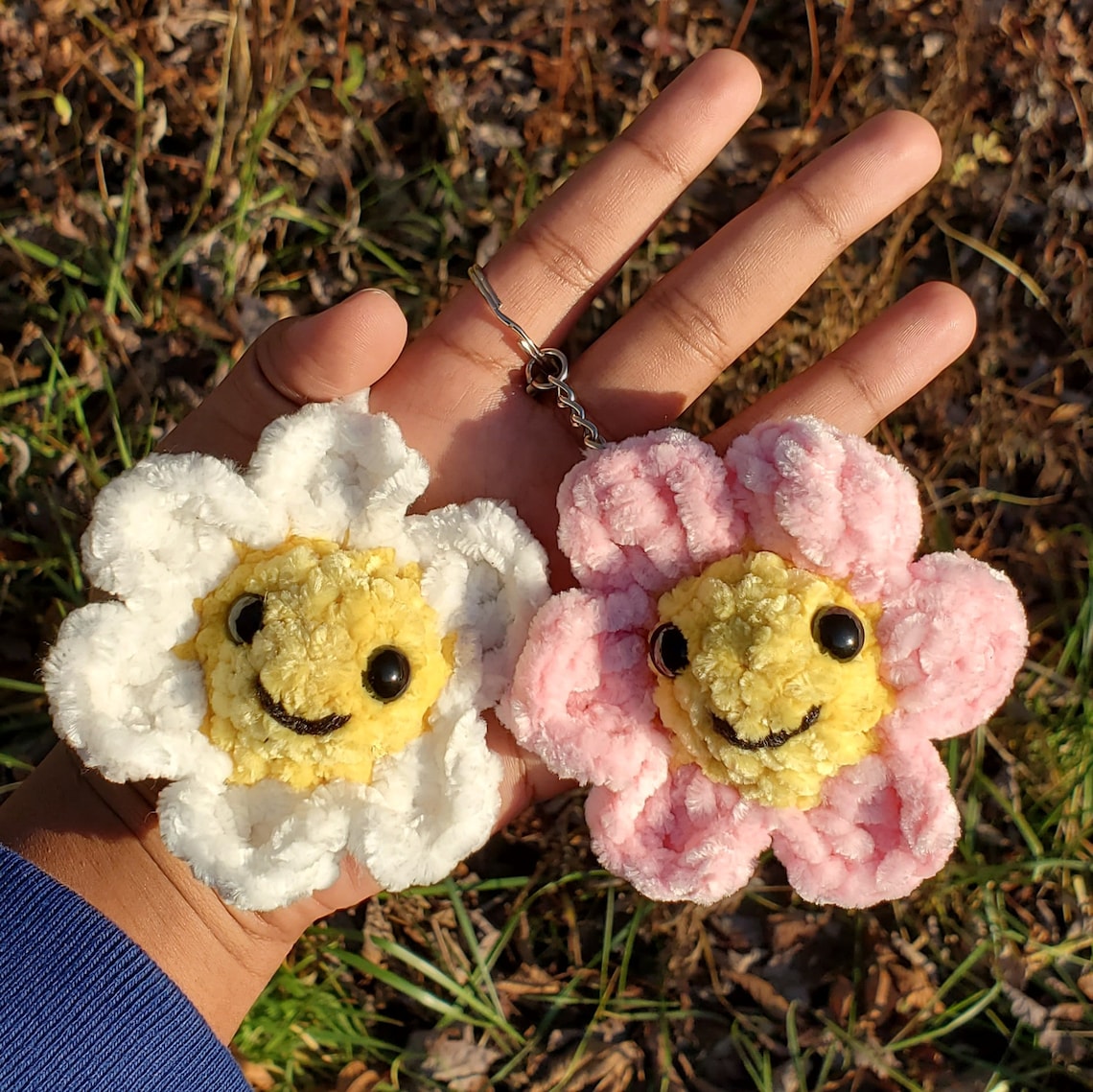 Daisy Keychain NO-SEW Flower Amigurumi Pdf Crochet Pattern, Written in ...